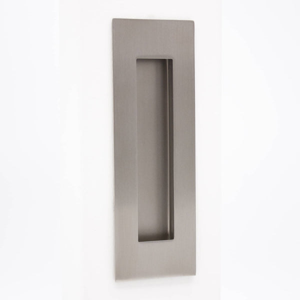 Brushed Nickel Sliding Door Flush Pull 150mm x 50mm | Manovella